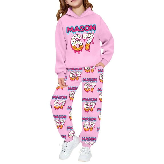 Hifoo Child Girls Outfit Sets Sweatsuit Tracksuits Love Heart 6 7 ...