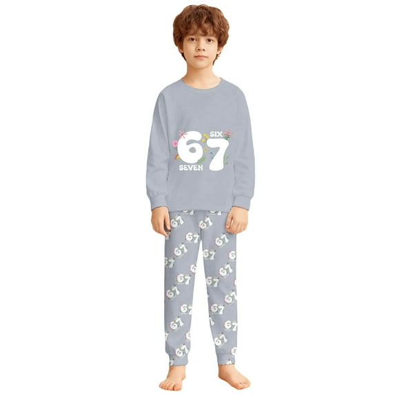Hifoo Child Outfit Sets Cartoon Long Sleeve O-Neck T-Shirts With Pants ...