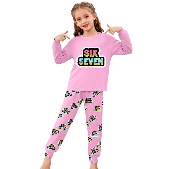Hifoo Child Outfit Sets Cozy Long Sleeve Girls Soft Sleep Shirts With ...