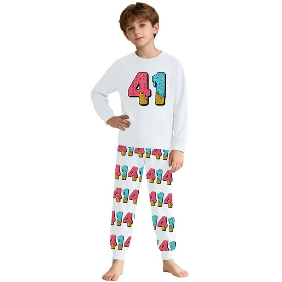 Hifoo Child Outfit Sets Ice Cream Print Long Sleeve Kids Cozy Cute ...