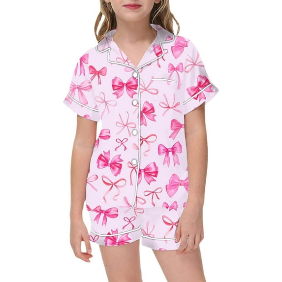 Hifoo Child Outfit Sets Soft Cozy Girls Two Piece Kids Short Sleeve ...