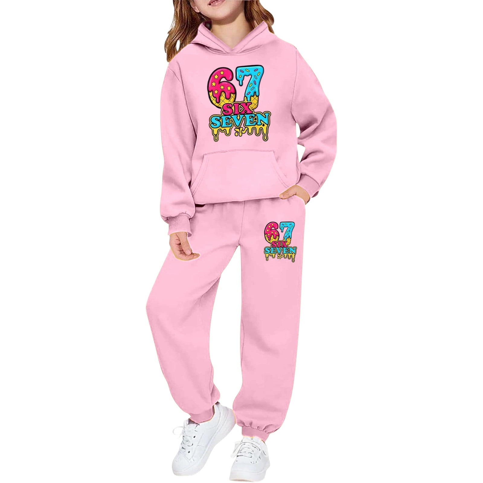 Hifoo Child Outfit Sets Sweatsuit Tracksuits Cozy Unisex Kids Hoodie ...