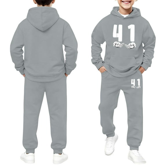 Hifoo Child Outfit Sets Sweatsuit Tracksuits Long Sleeve Number 41 ...