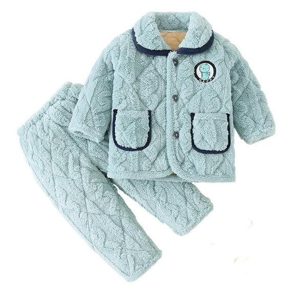 Hifoo Child Outfit Sets Winter Boys Thermal Heavyweight Warm Tops And ...