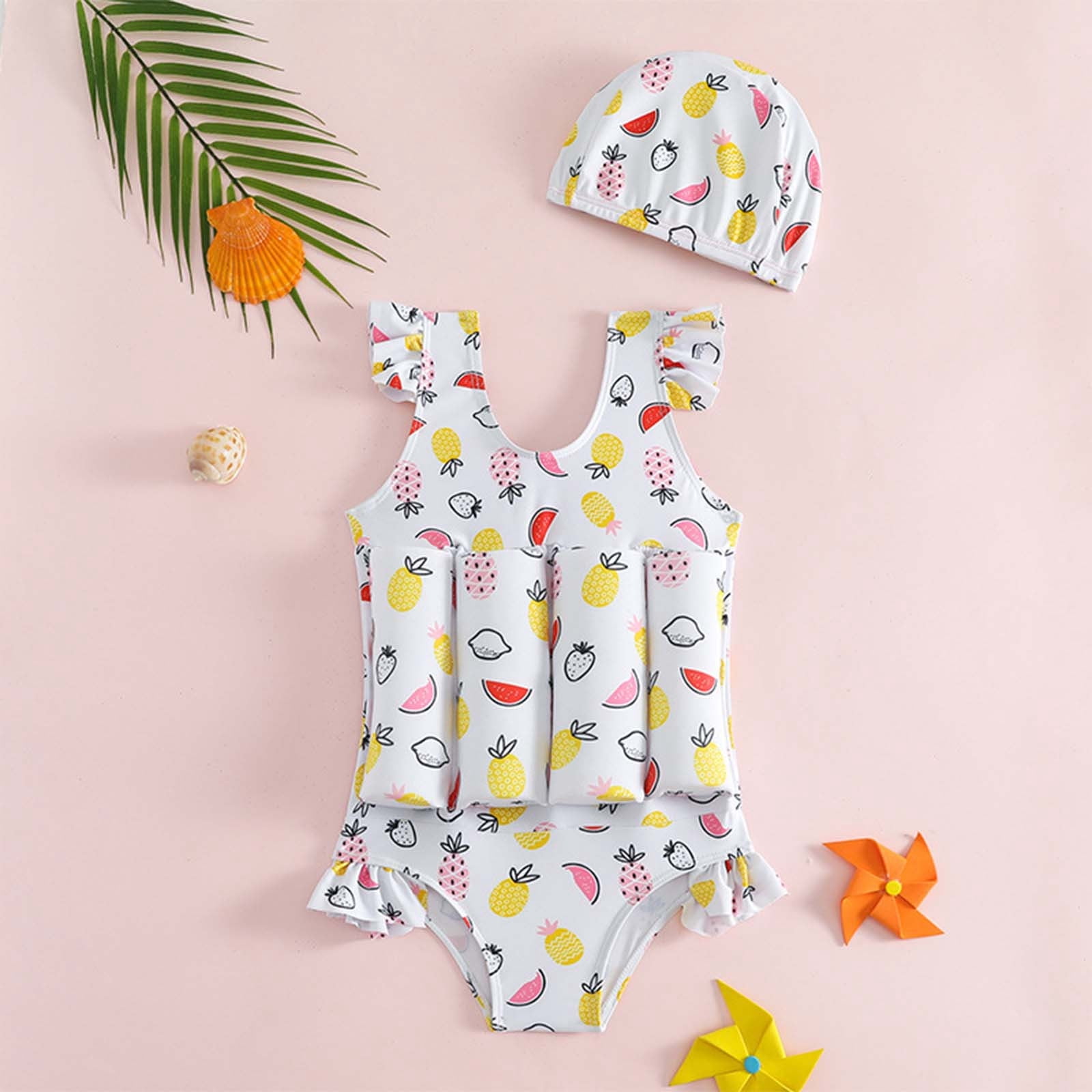 Hifoo Child Swimwear Girls Buoyancy Floating Bathing Suits Pool Beach ...