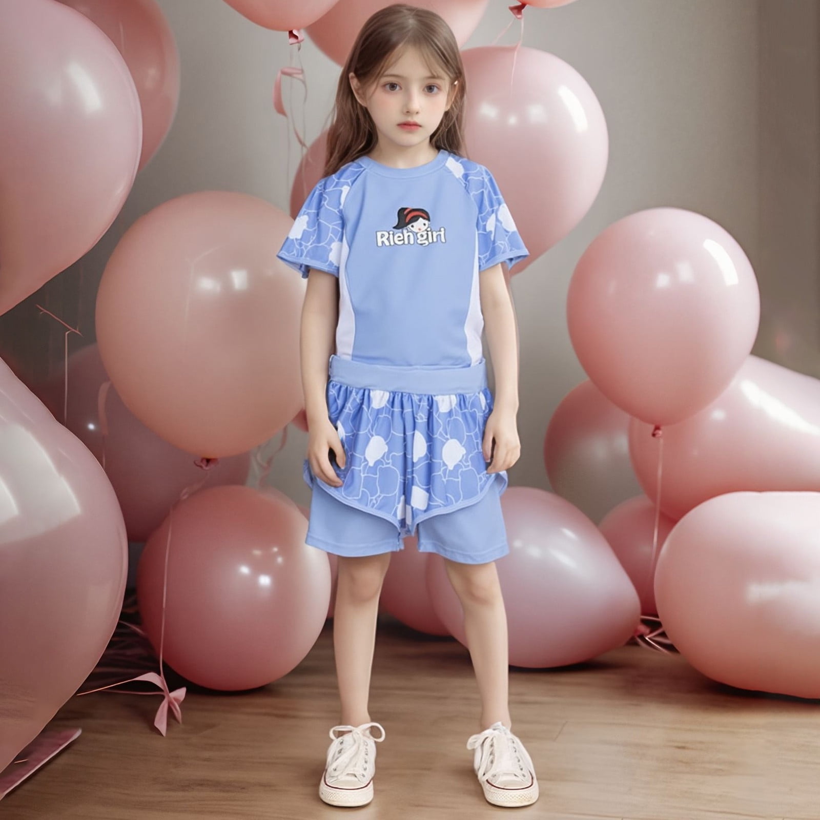 Hifoo Child Swimwear Girls Two Piece Kid Swimsuit Girls Water Sport ...