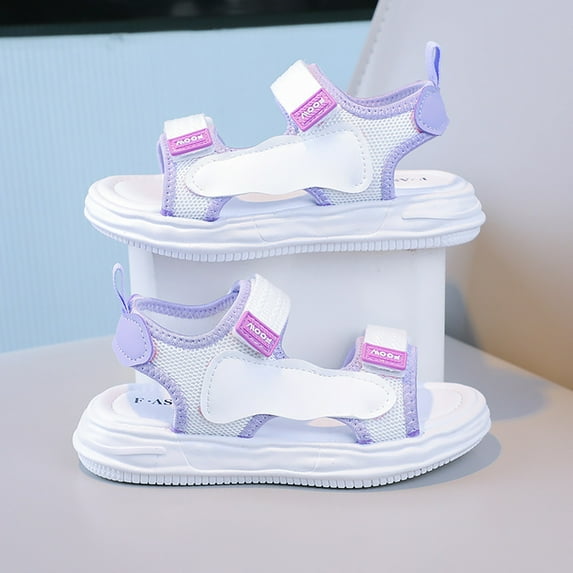 Hifoo Girls Fashion Soft Sole Toe Sandals Beach Open Toe Patchwork ...