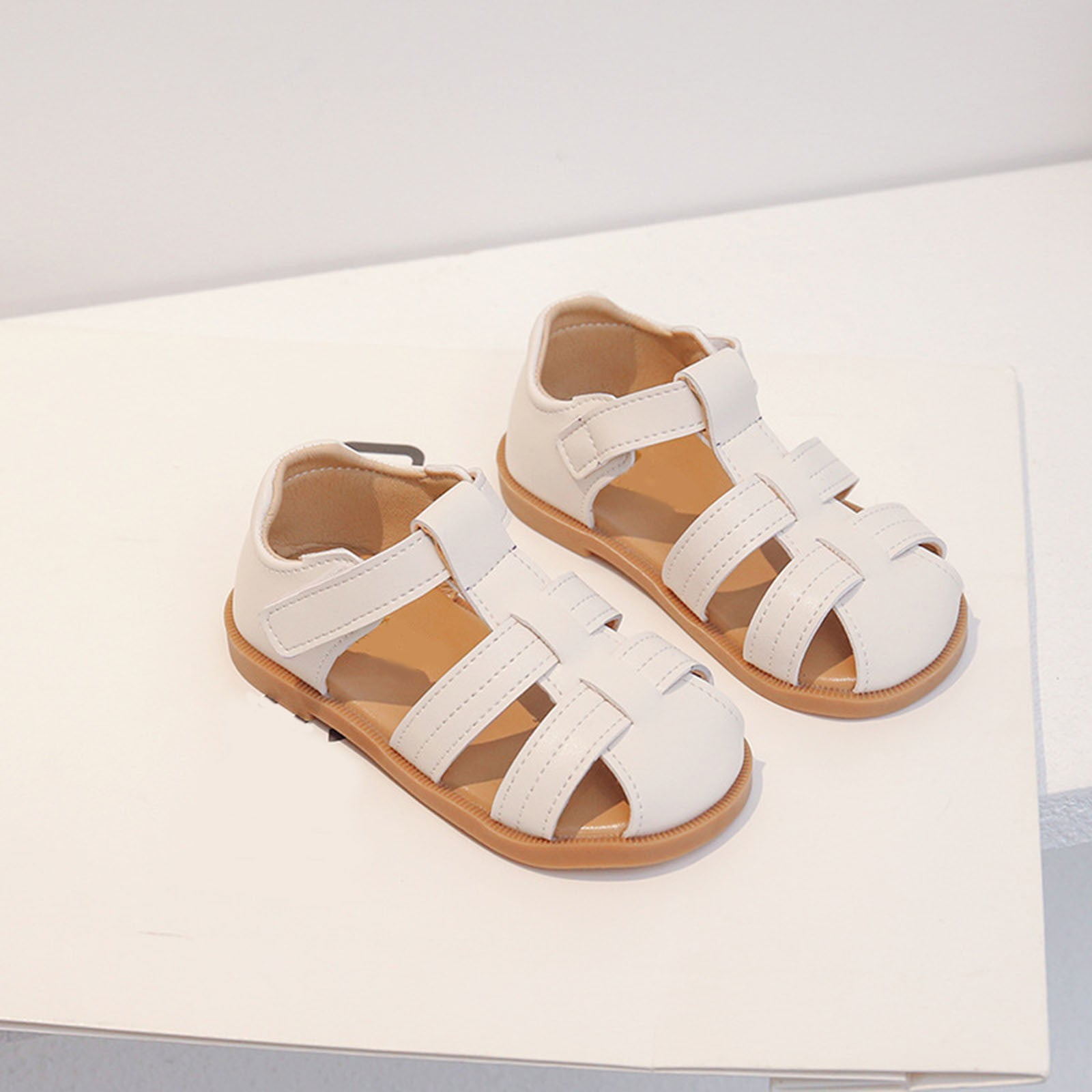 Hifoo Girls Sandals Open Toe Patchwork Toddler Kids Soft Comfortable ...