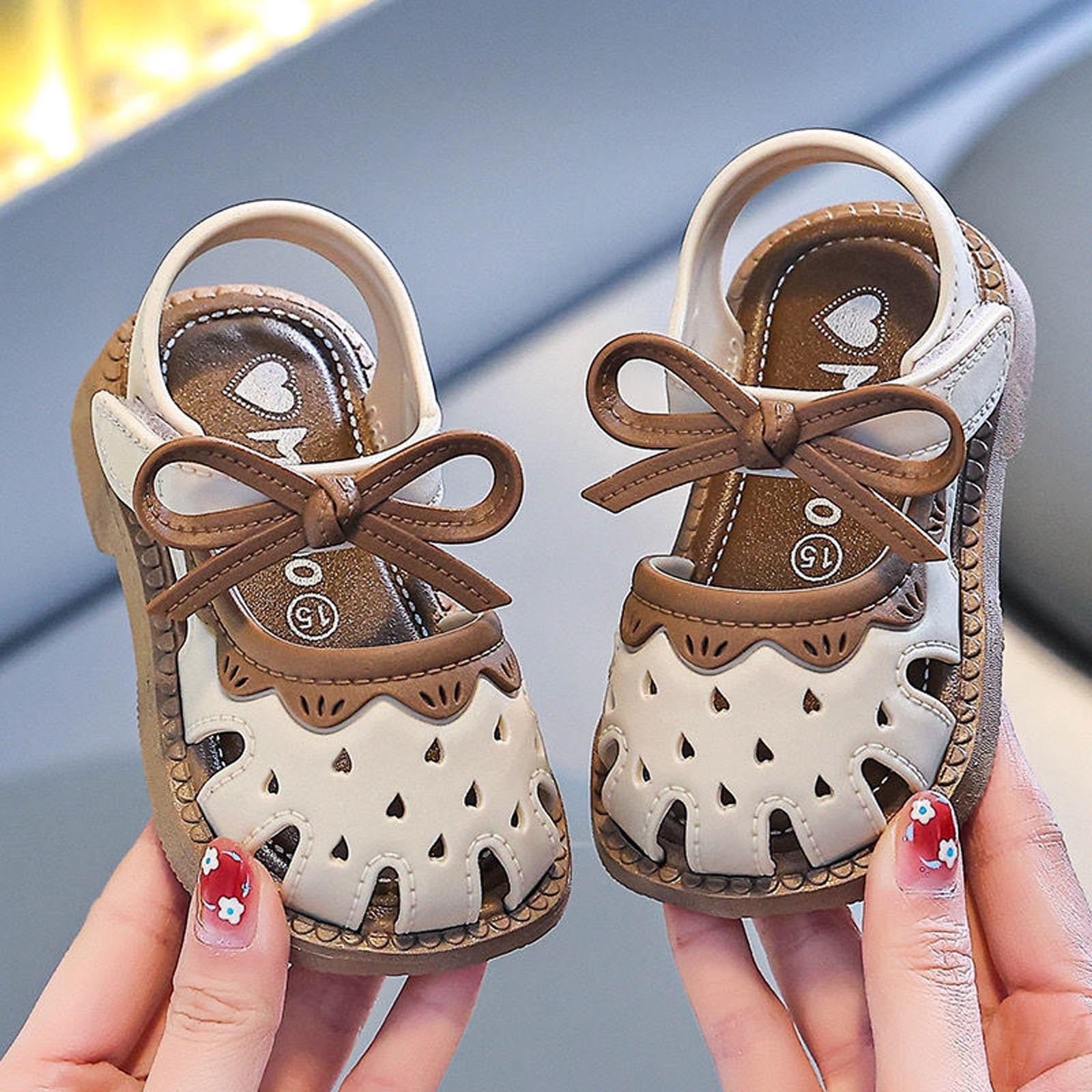 Hifoo Girls Sandals Open Toe Patchwork Toddlers Breathable Lightweight ...