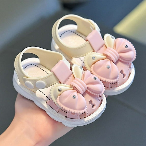 Hifoo Girls Sandals Open Toe Patchwork Toddlers Soft Comfortable ...