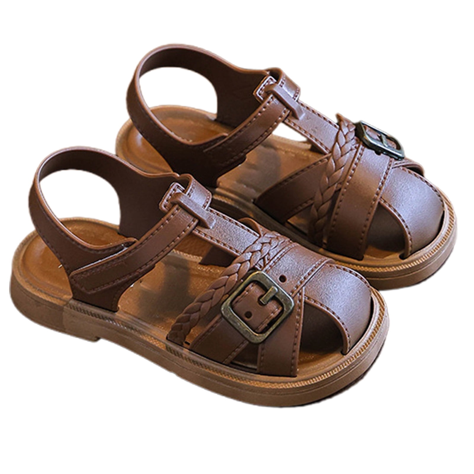 Hifoo Girls Sandals Open Toe Patchwork Toddlers Soft Sole Comfortable ...