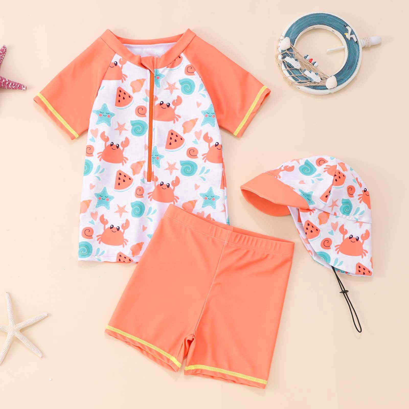 Hifoo Kids Boys Swimwear Sets Toddler Baby Beach Swimming Outfit 3 ...