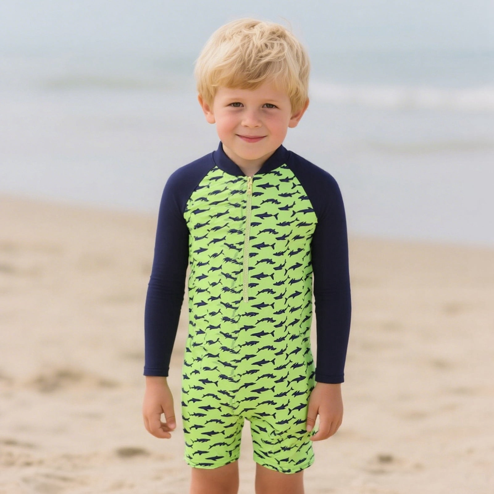 Hifoo Kids Boys Swimwear Sun Swim Shirt With Comfortable Fit For Active ...