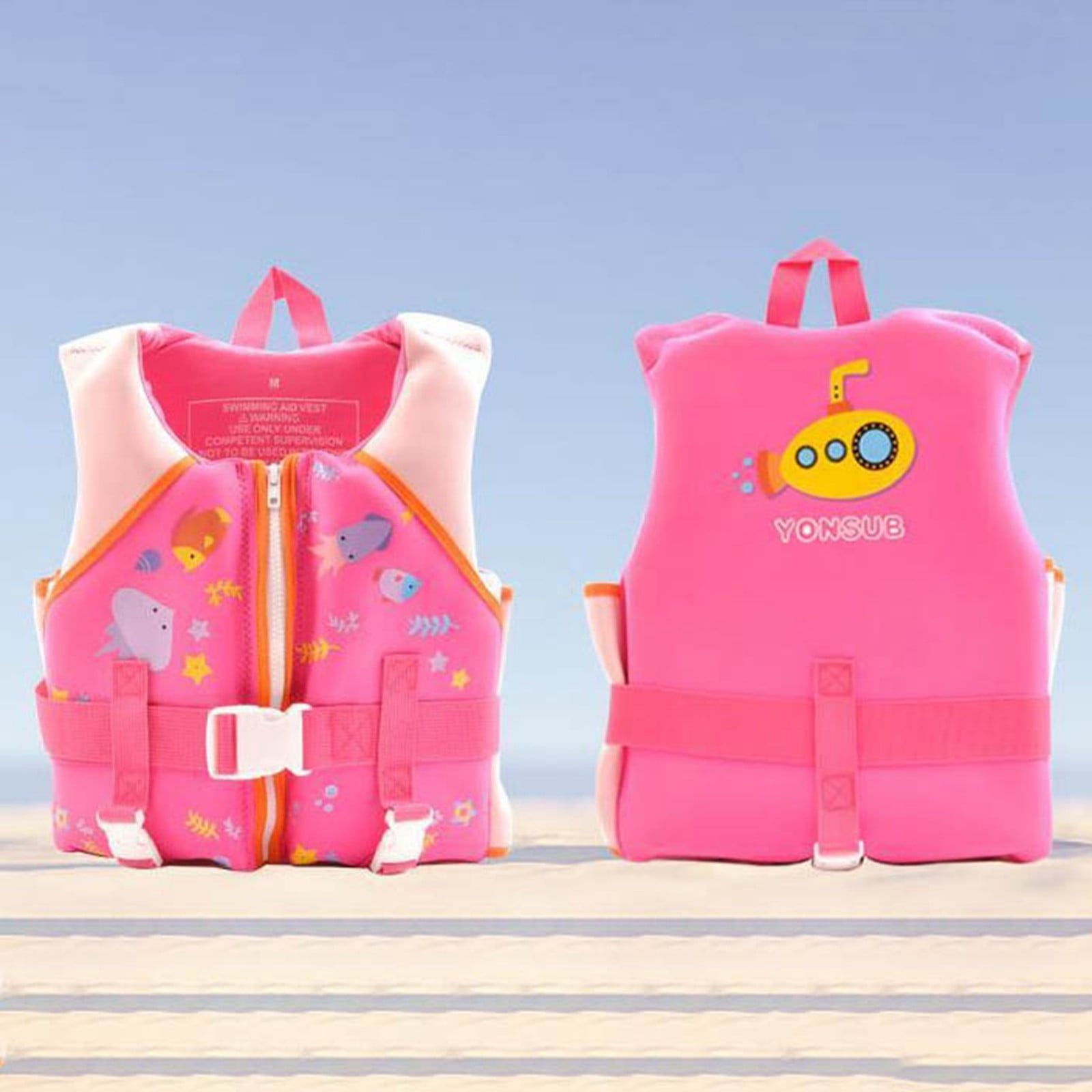 Hifoo Kids Girls Swimwear Life Vest Bathing Suit For Toddler Kids ...