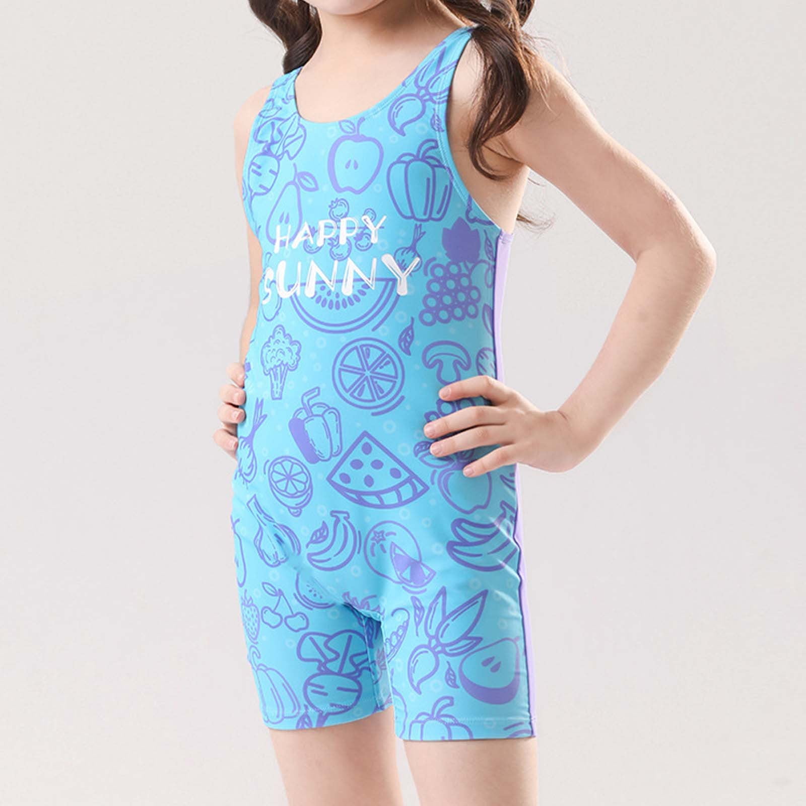 Hifoo Kids Swimwear Girls Swimwear Swim Suit With Boyleg Design ...