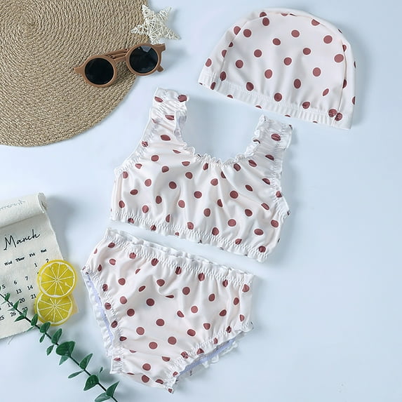 Hifoo Kids Swimwear Girls Three Piece Swimsuit Girls Swimwear Floral ...