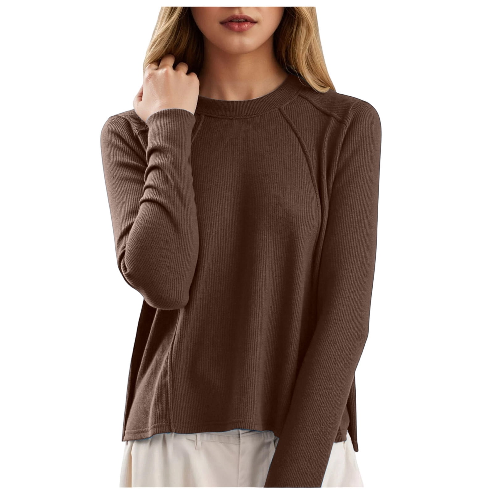 Hifoo Women Undershirts Base Layer Stretch Long Sleeve Thermal Base ...