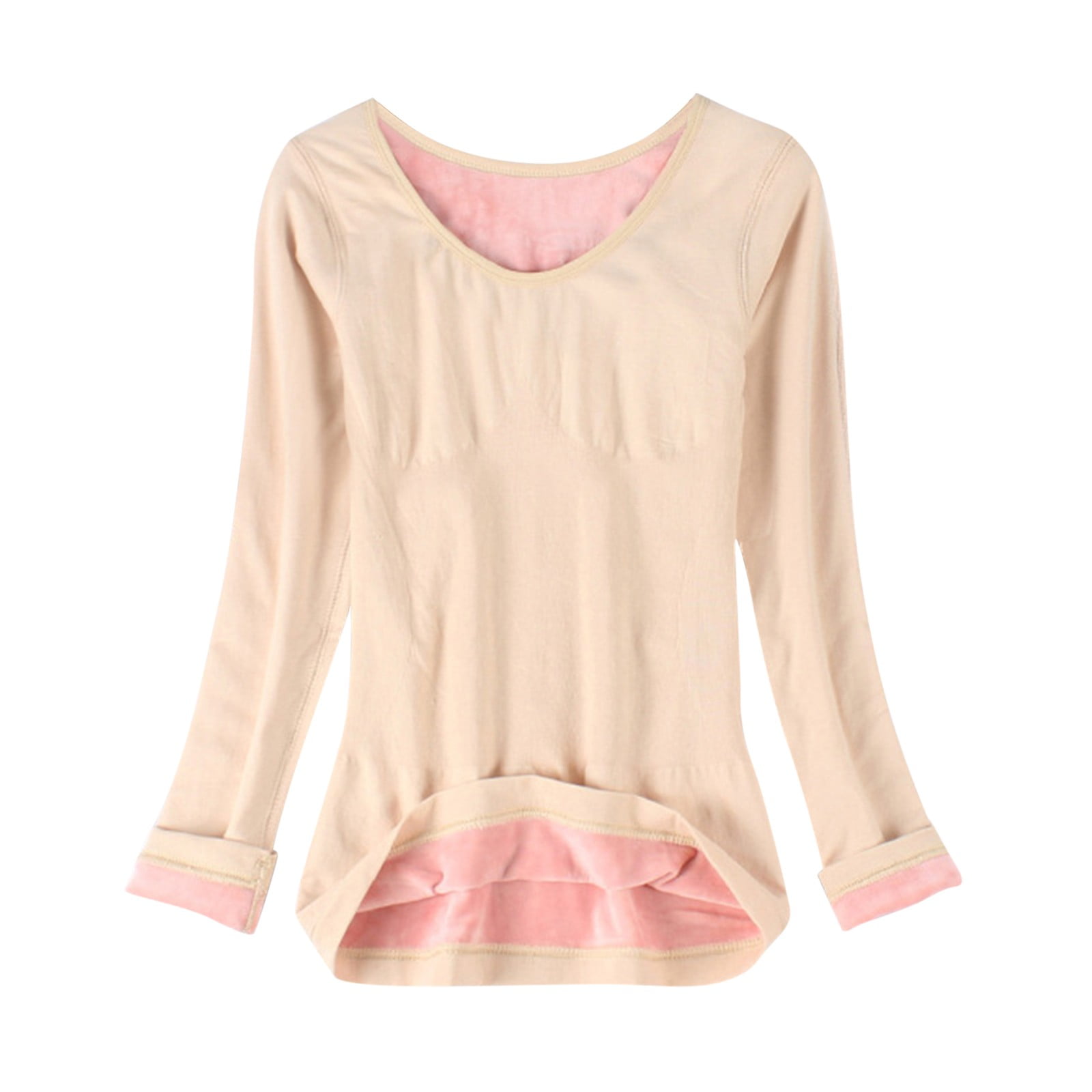 Hifoo Women Undershirts Warm Large Plush Thickened Thermal Underwear ...