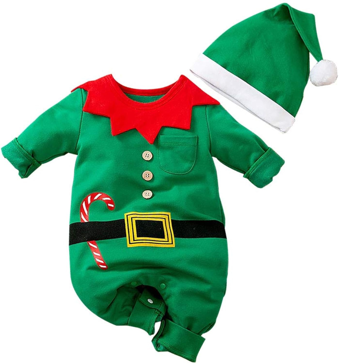 Hifot My First Christmas Baby Girl Boy Romper Christmas Outfits Newborn ...