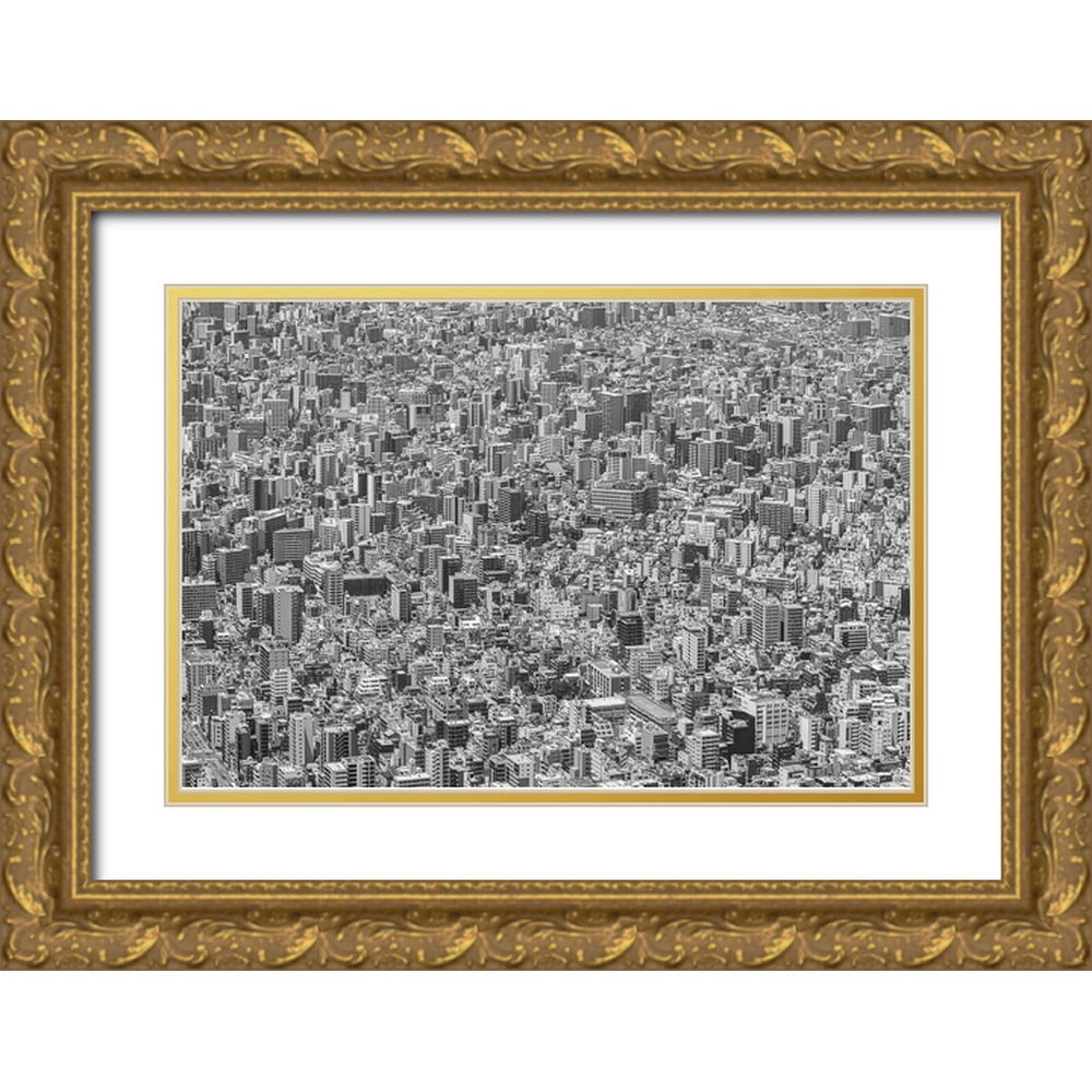 Higa, Kengo 14x11 Gold Ornate Wood Framed with Double Matting Museum Art Print Titled - Tokyo ...