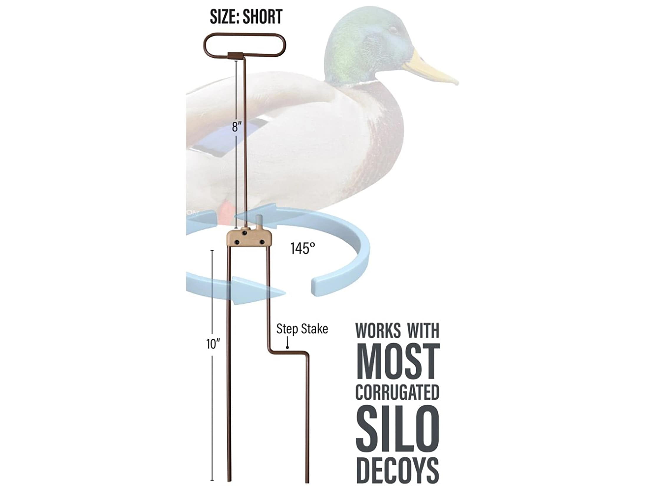 Higdon FLATS Motion Silhouette Duck Decoys Stakes 12PK - Walmart.com