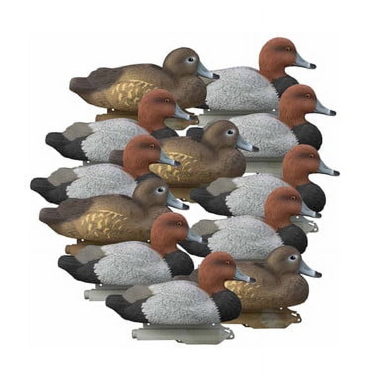Higdon Standard Redhead Foam-Filled Duck Decoys, 12 Pack, Realistic ...