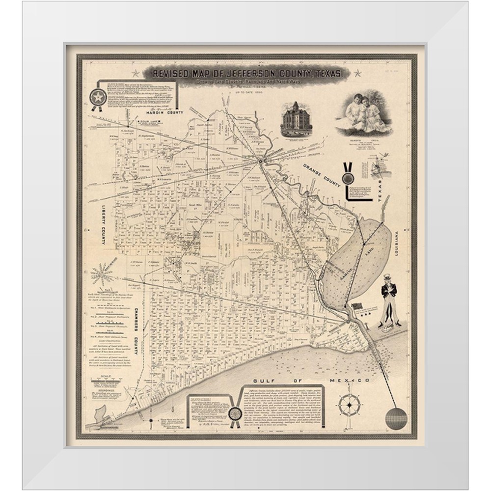 Higgins 15x16 White Modern Wood Framed Museum Art Print Titled ...
