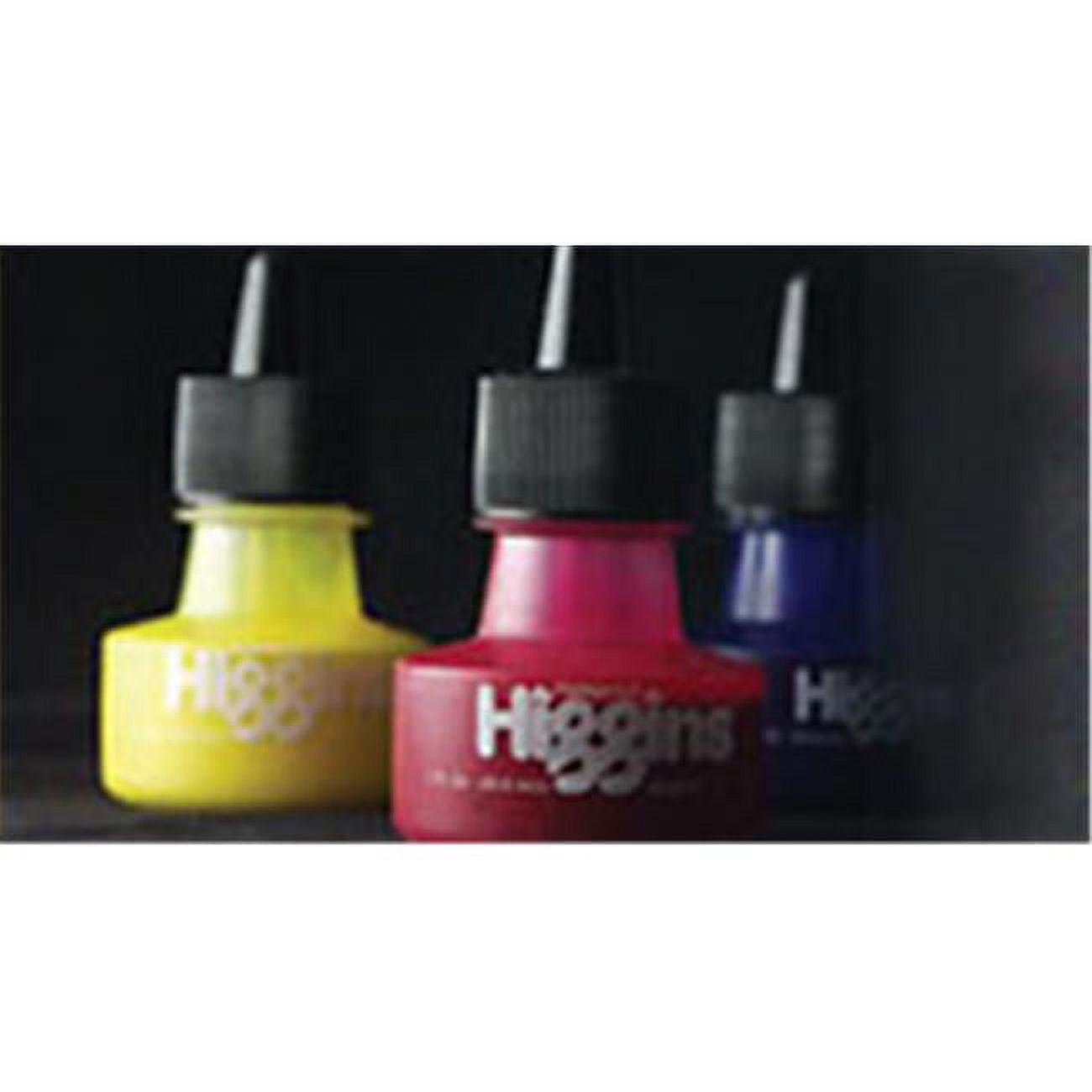 Higgins 44113 Pigment-Based Colored Inks - Waterproof- White- 1 Oz ...