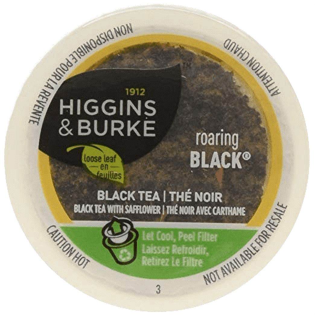 Higgins & Burke Roaring Black Loose Leaf Tea, 24 K-Cup Pods for Keurig ...