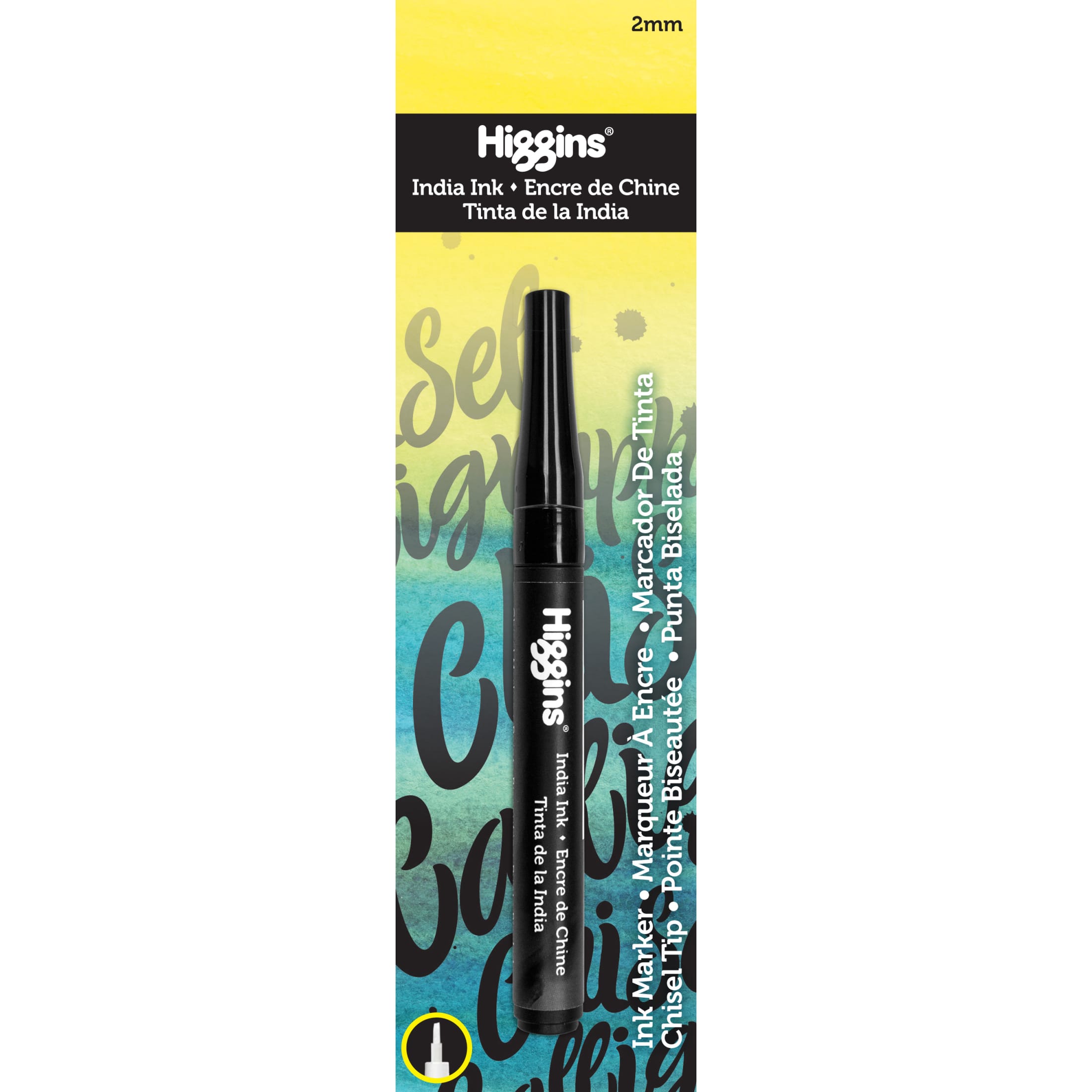Higgins Ink Pump Marker, India Ink, Softliner Chisel Tip - Walmart.com