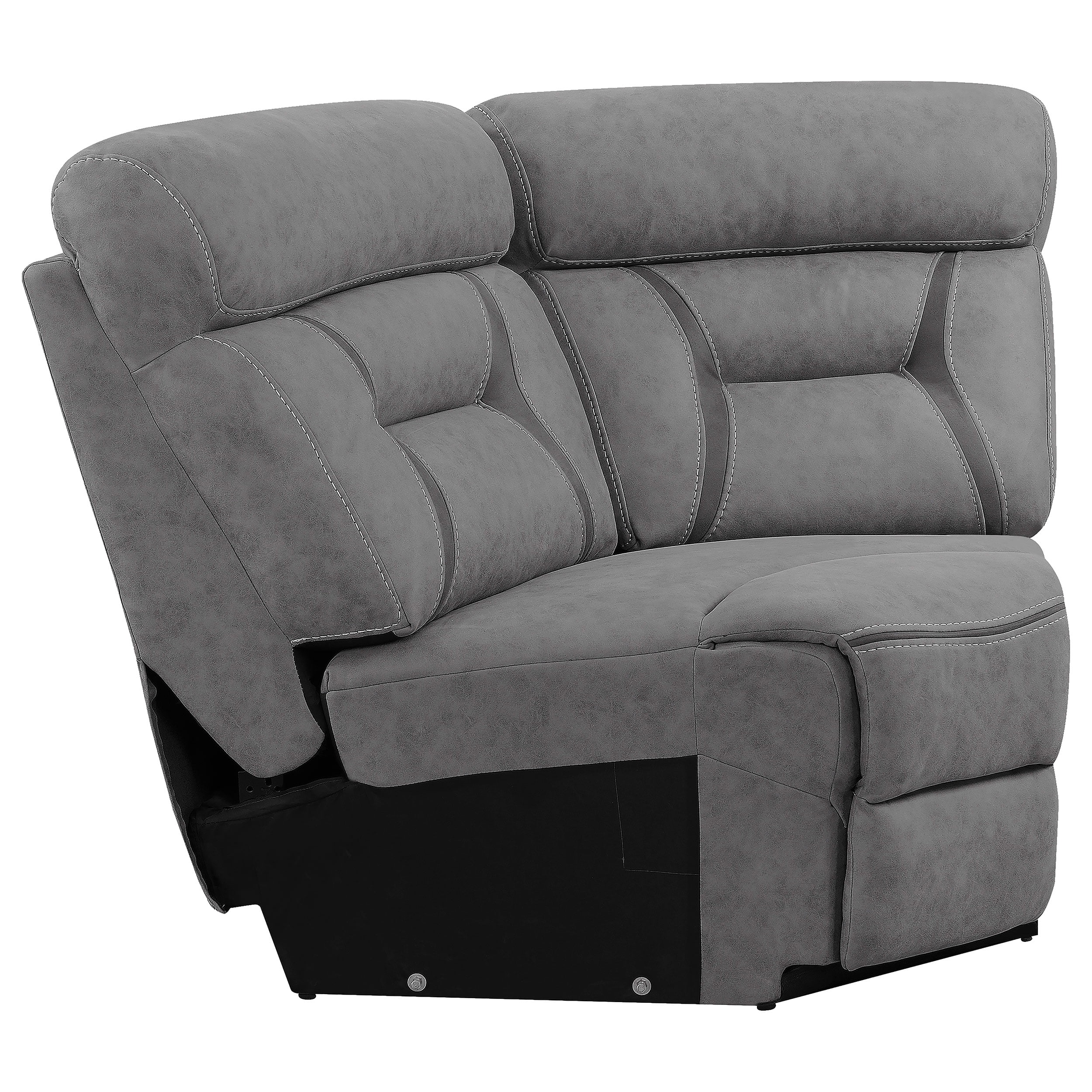 Coaster Company Higgins Modular Sectional Wedge Grey Sofa - Walmart.com