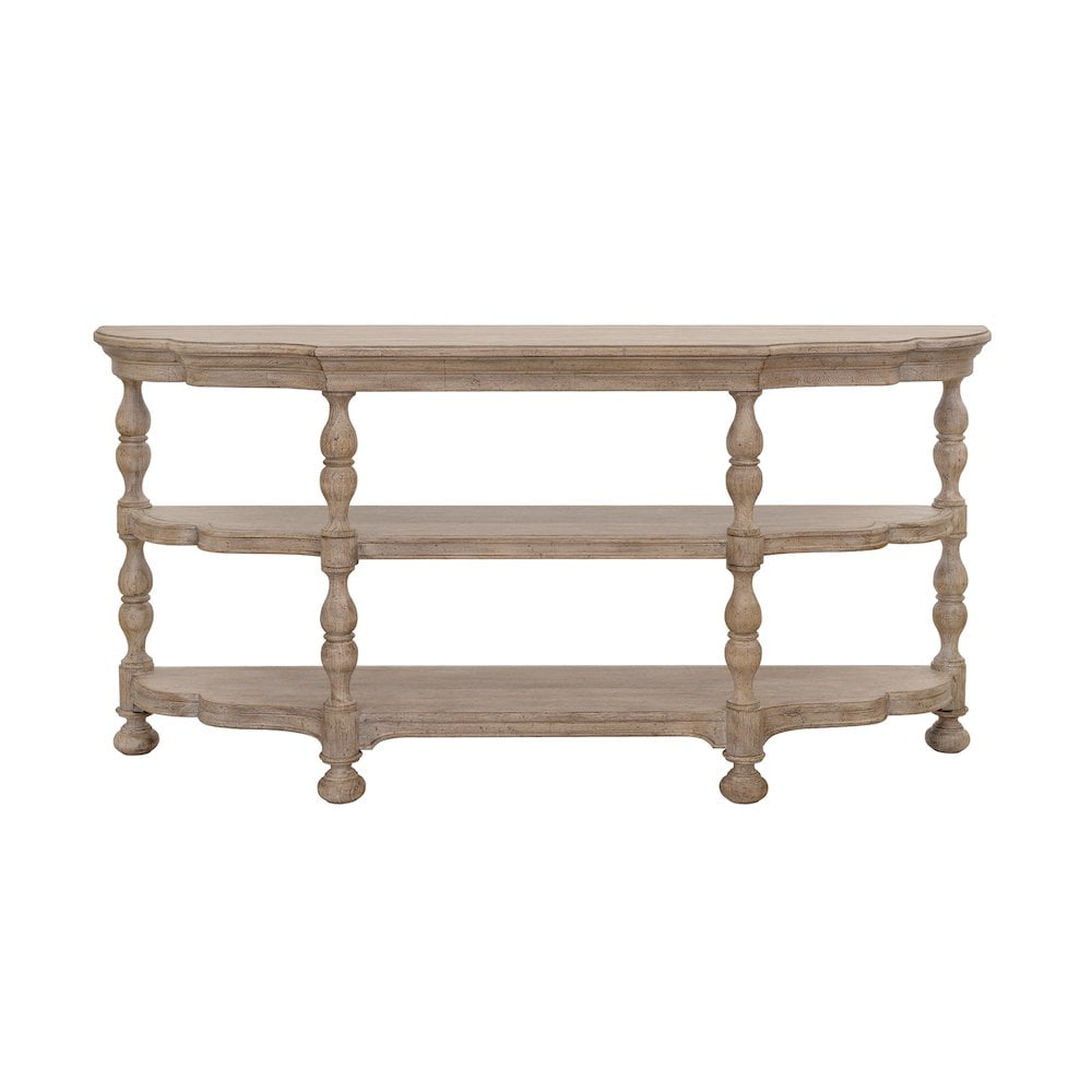 Higgins Street 2-Shelf Wood Console Table in Brown by Pulaski Furniture ...