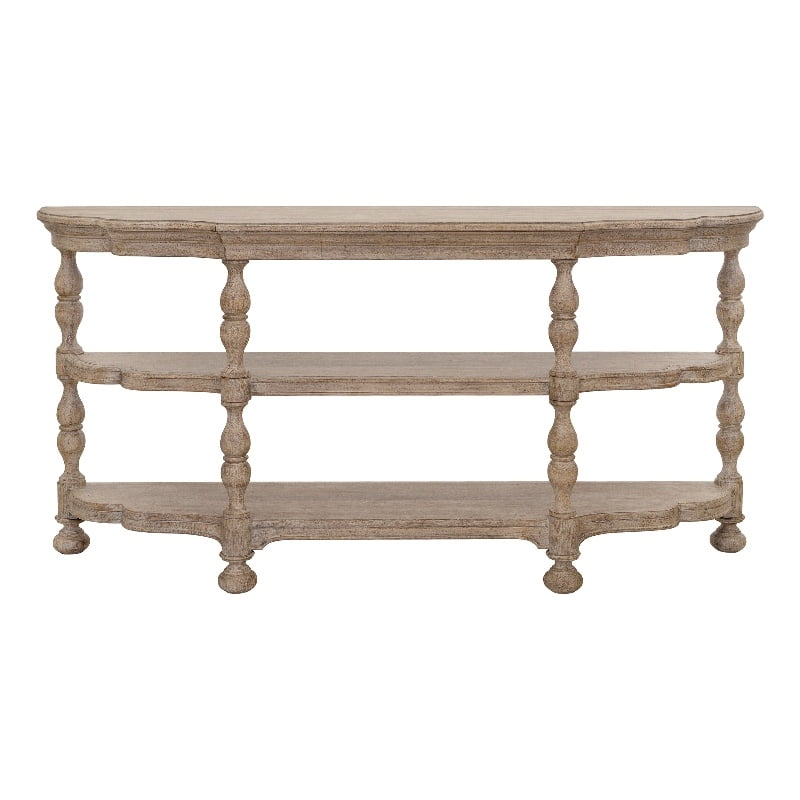 Higgins Street 2-Shelf Wood Console Table in Brown by Pulaski Furniture ...
