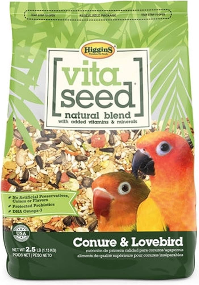 Higgins Premium Pet Foods, Bird Food, 2.5 Lb, Conure & Lovebird ...