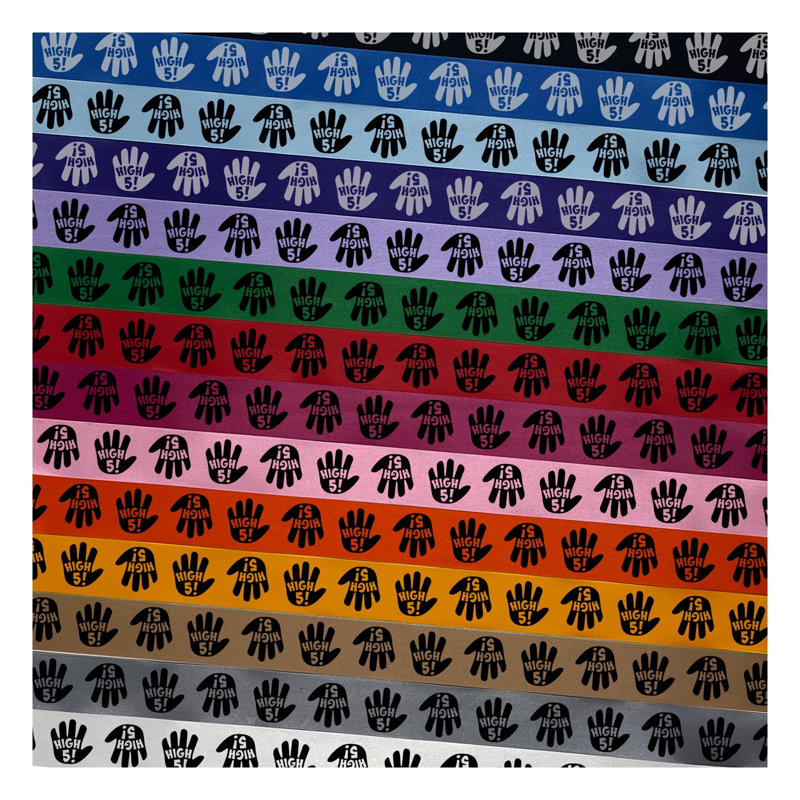High 5 Hand Gesture Congrats Satin Ribbon for Gift Wrapping Bows Craft ...