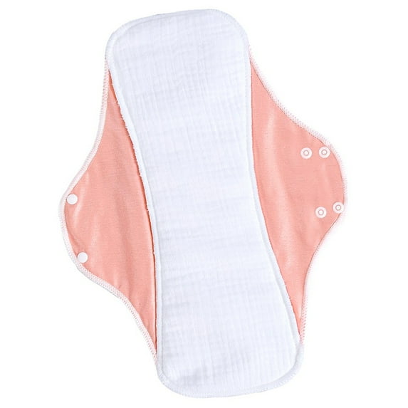 High Absorbency Cotton Washable Sanitary Pad with Button for Women ...