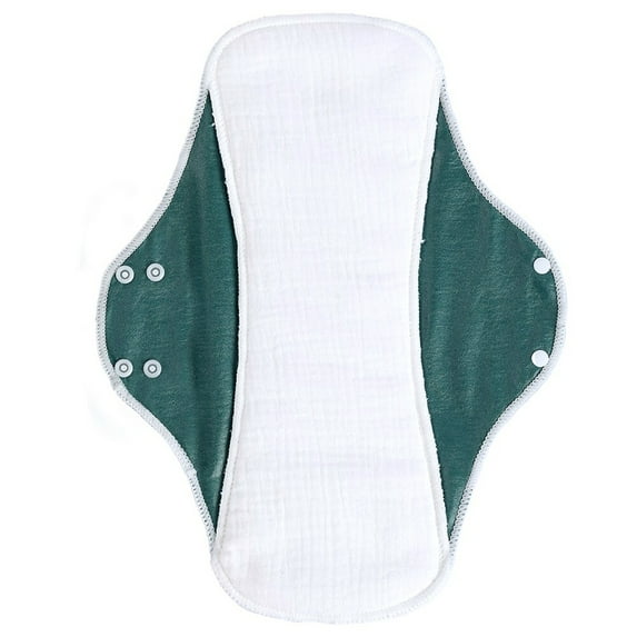 High Absorbency Cotton Washable Sanitary Pad with Button for Women ...