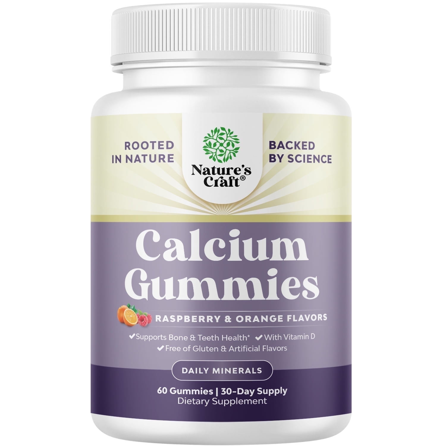 High Absorption Calcium Gummies with Vitamin D3 - Tricalcium Phosphate ...