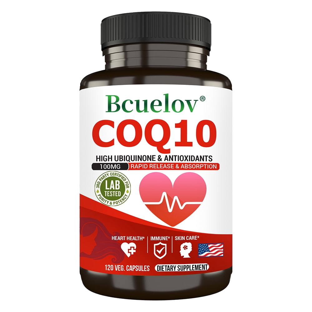 High Absorption CoQ10 with Bioperine, Heart Health & Energy Production ...