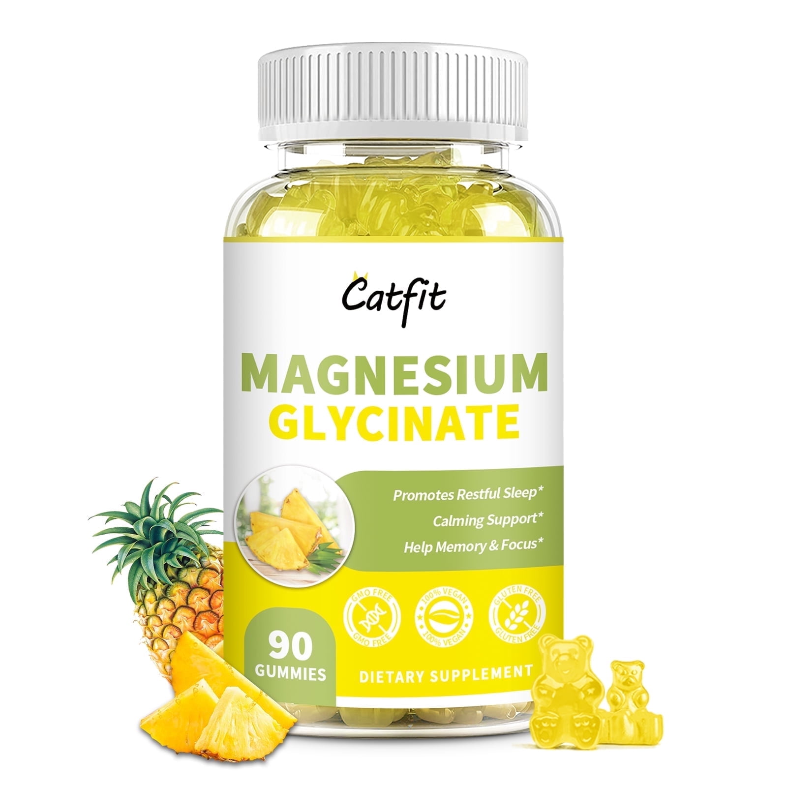 High Absorption Magnesium Glycinate Gummies 1000Mg ,Muscle, Nerve, Bone ...