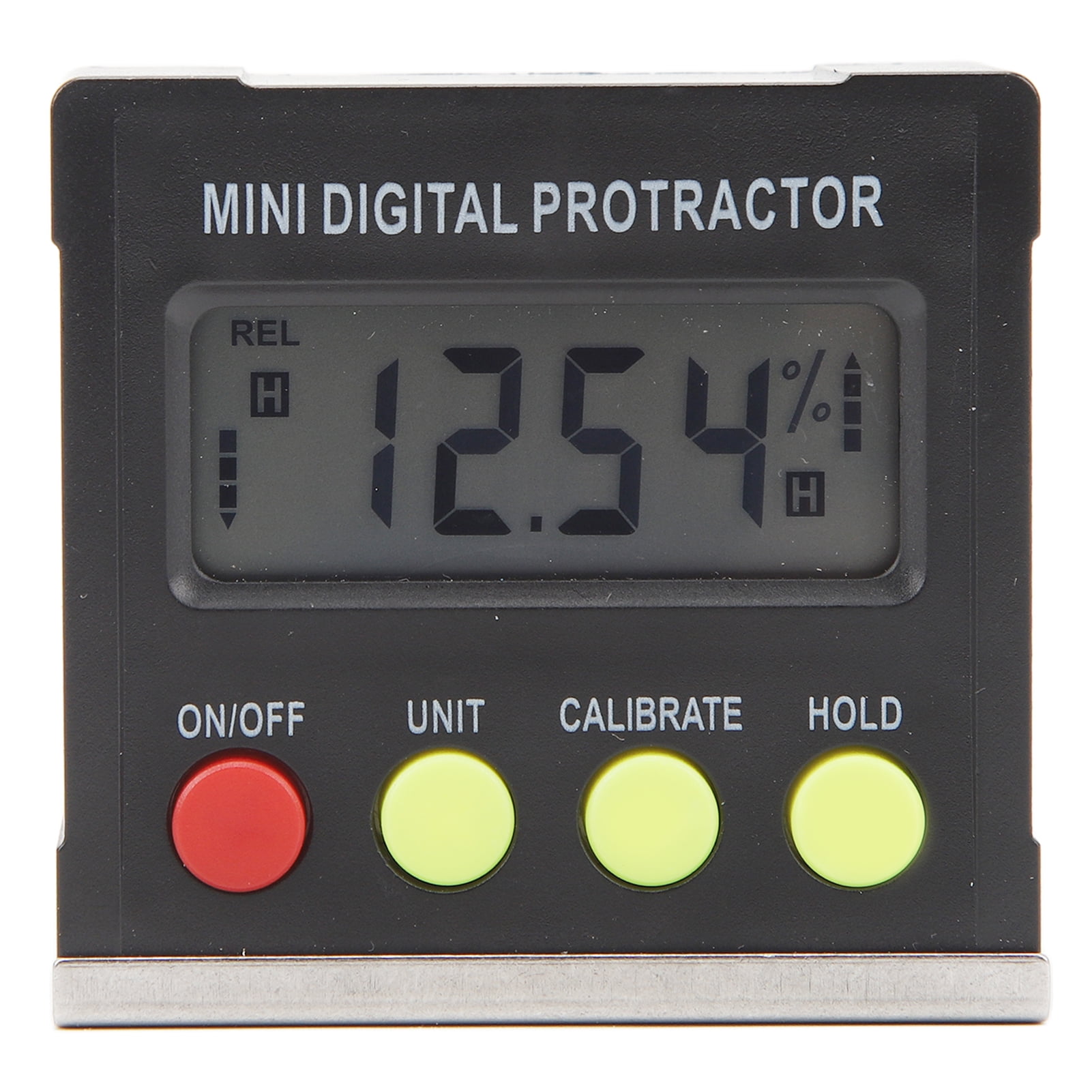 High Accuracy Digital Angle Finder Gauge, 4 Button Electronic Level & Inclinometer with LCD, 360 ...