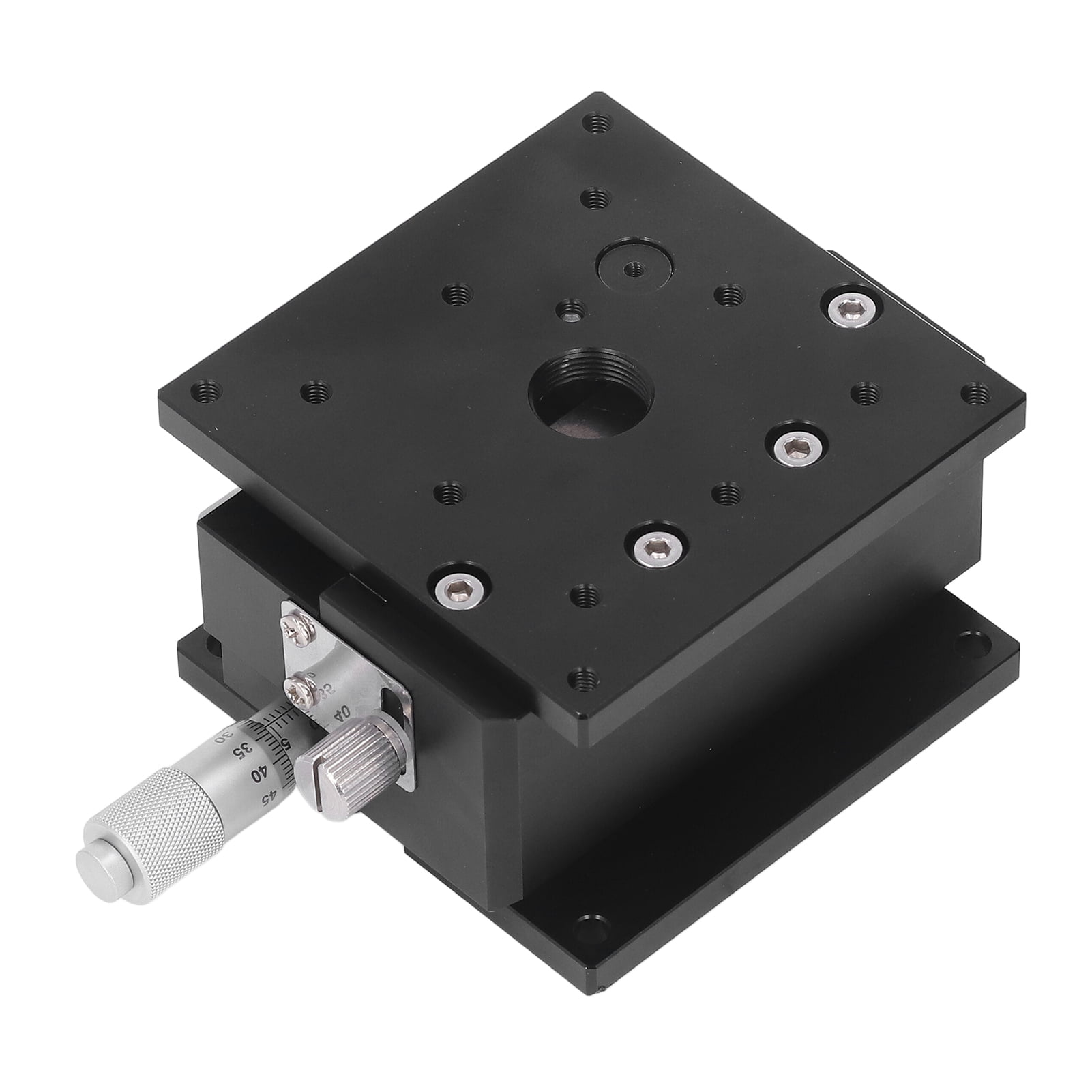 High Accuracy Linear Slide Stage, 80x80mm Manual Cross Roller Sliding ...