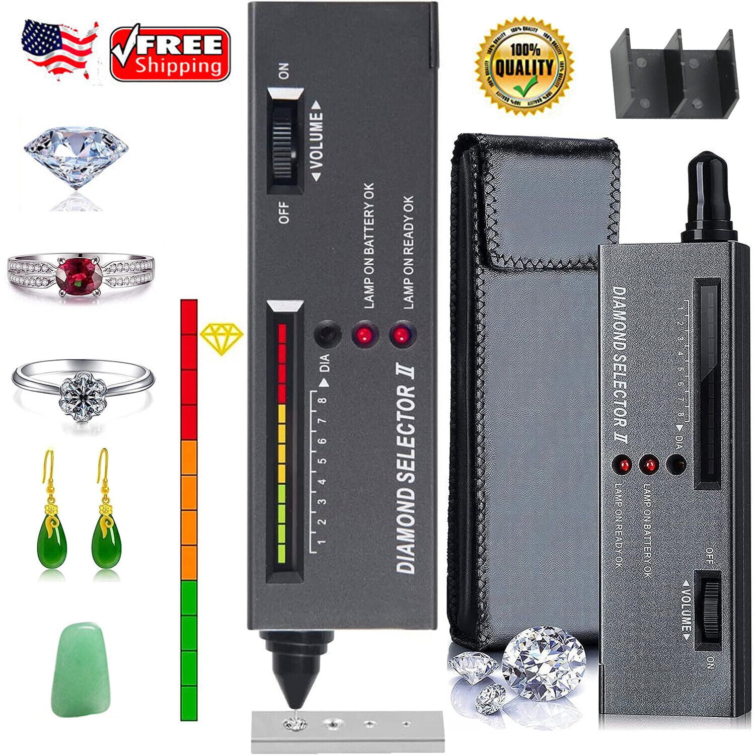 High Accuracy Professional Jewelry Diamond Tester Tool for Novice and ...