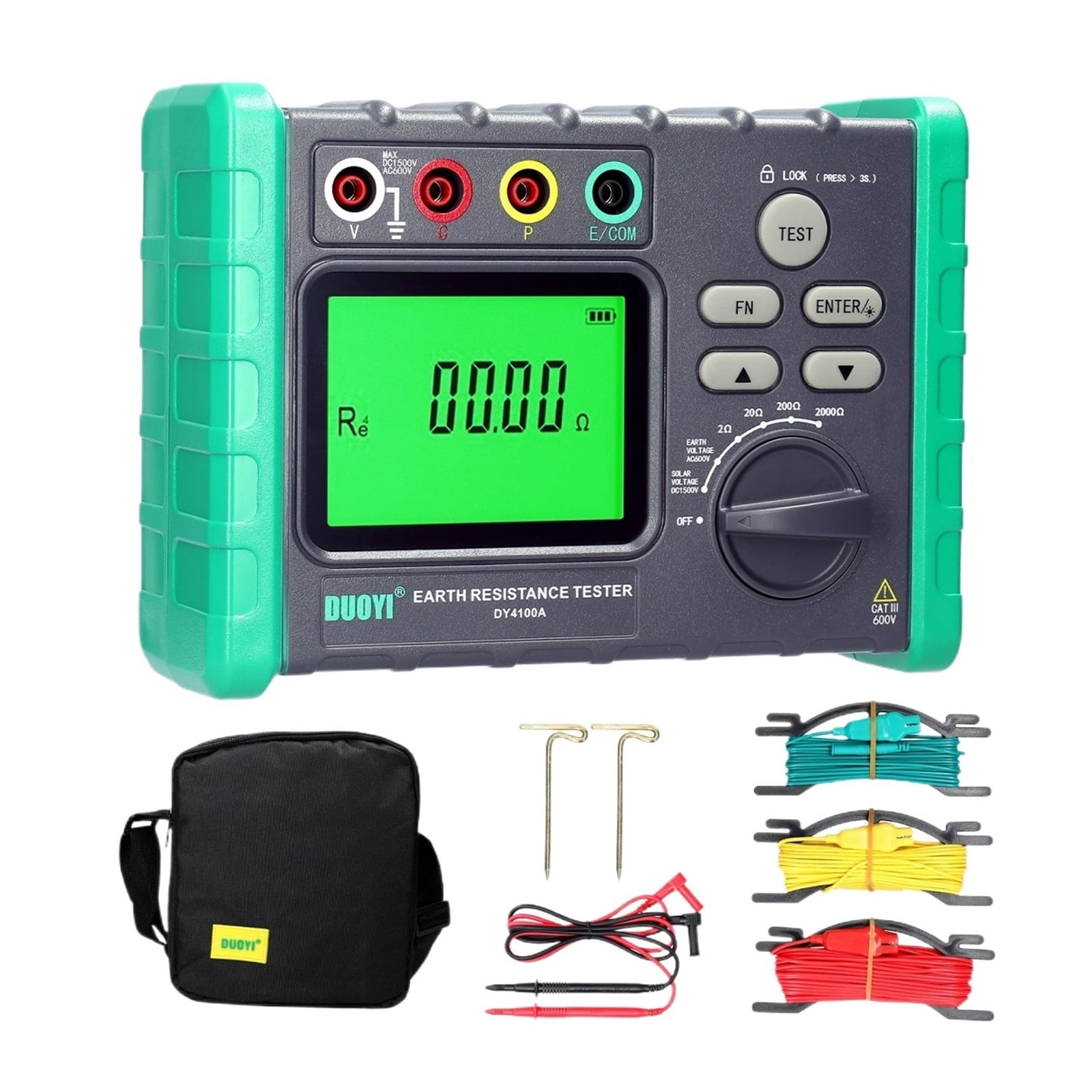 High Accurancy Digital Grounding Resistance Tester Multi-Gear Ground ...