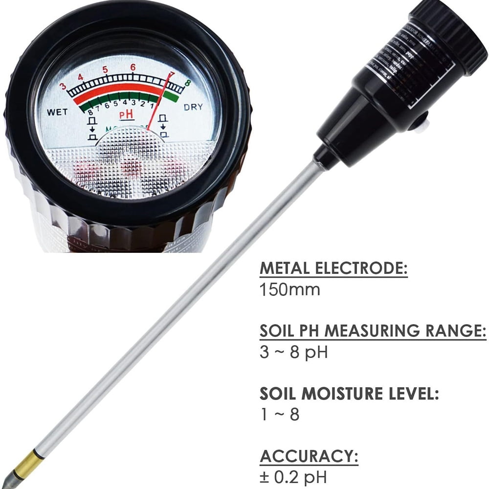 High Accurancy Soil Moisture Meter Soil PH Tester Portable Garden ...