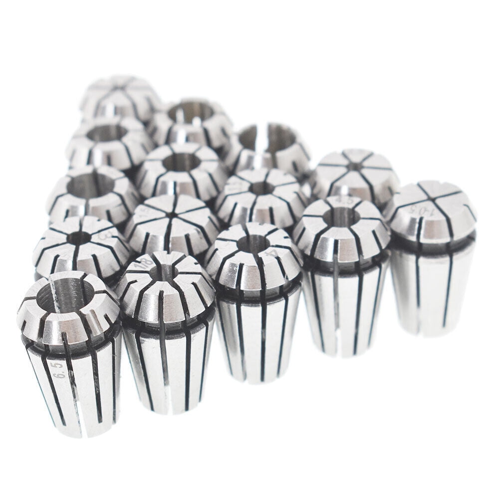 High Accurate 15Pcs ER11 Spring Collet Set CNC Super Precision Milling ...