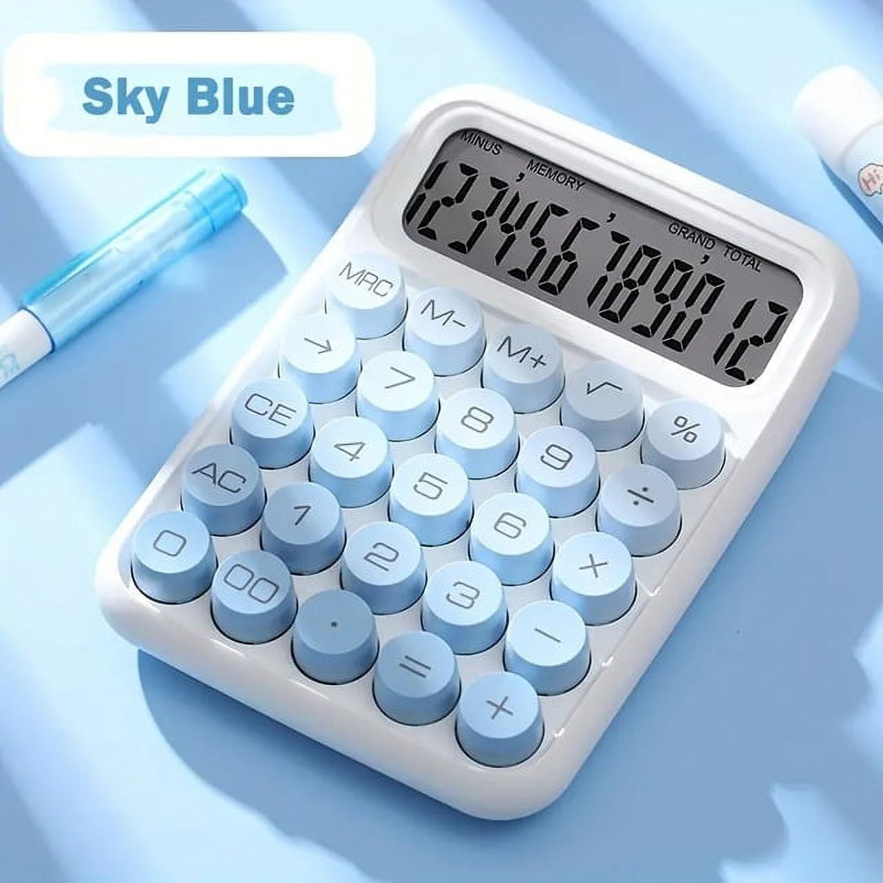 High Aesthetic Circular Mechanical Keyboard Calculator Student Exam ...