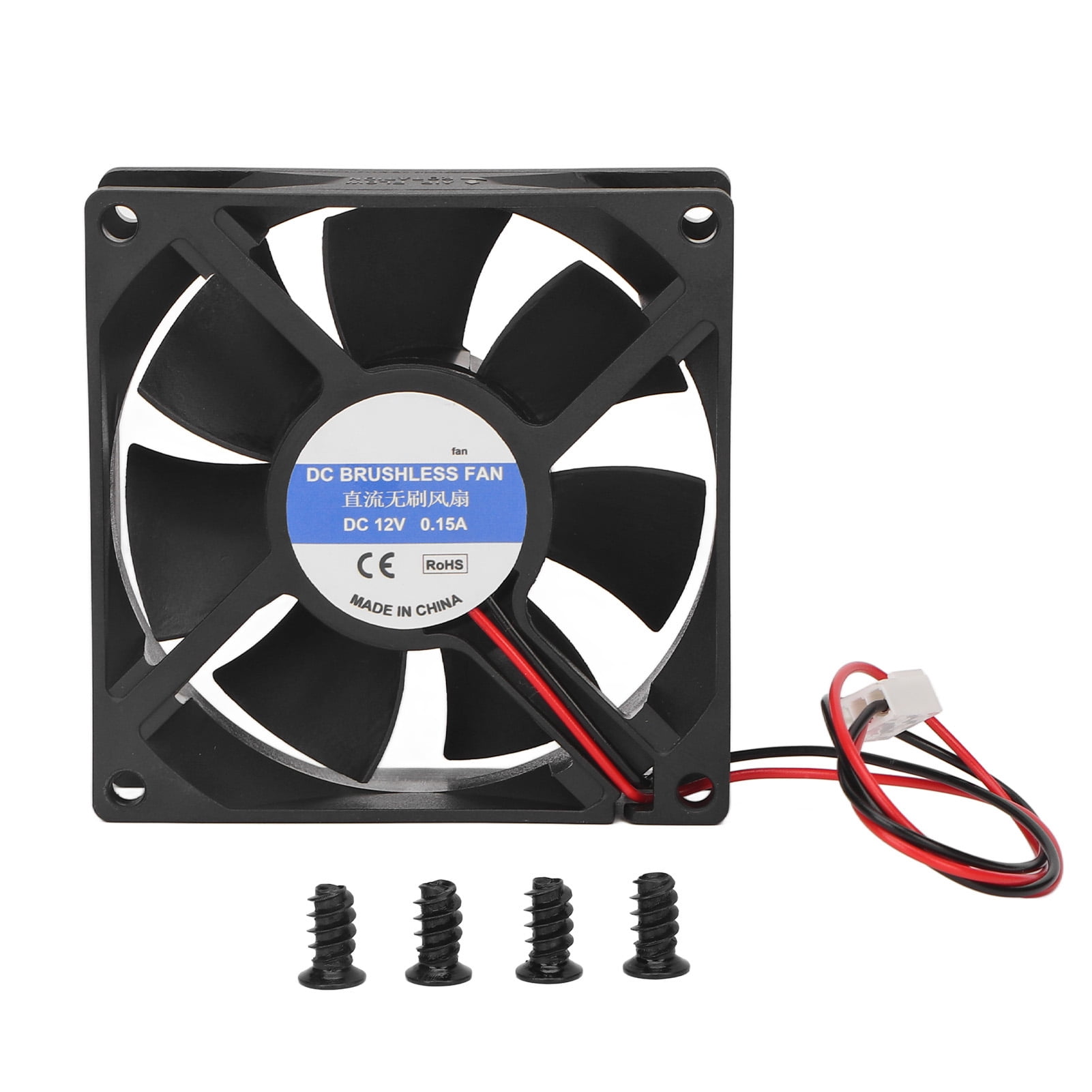 High,Airflow 80mm Computer Case Fan, 7 Blades, Quiet Operation, Ideal ...