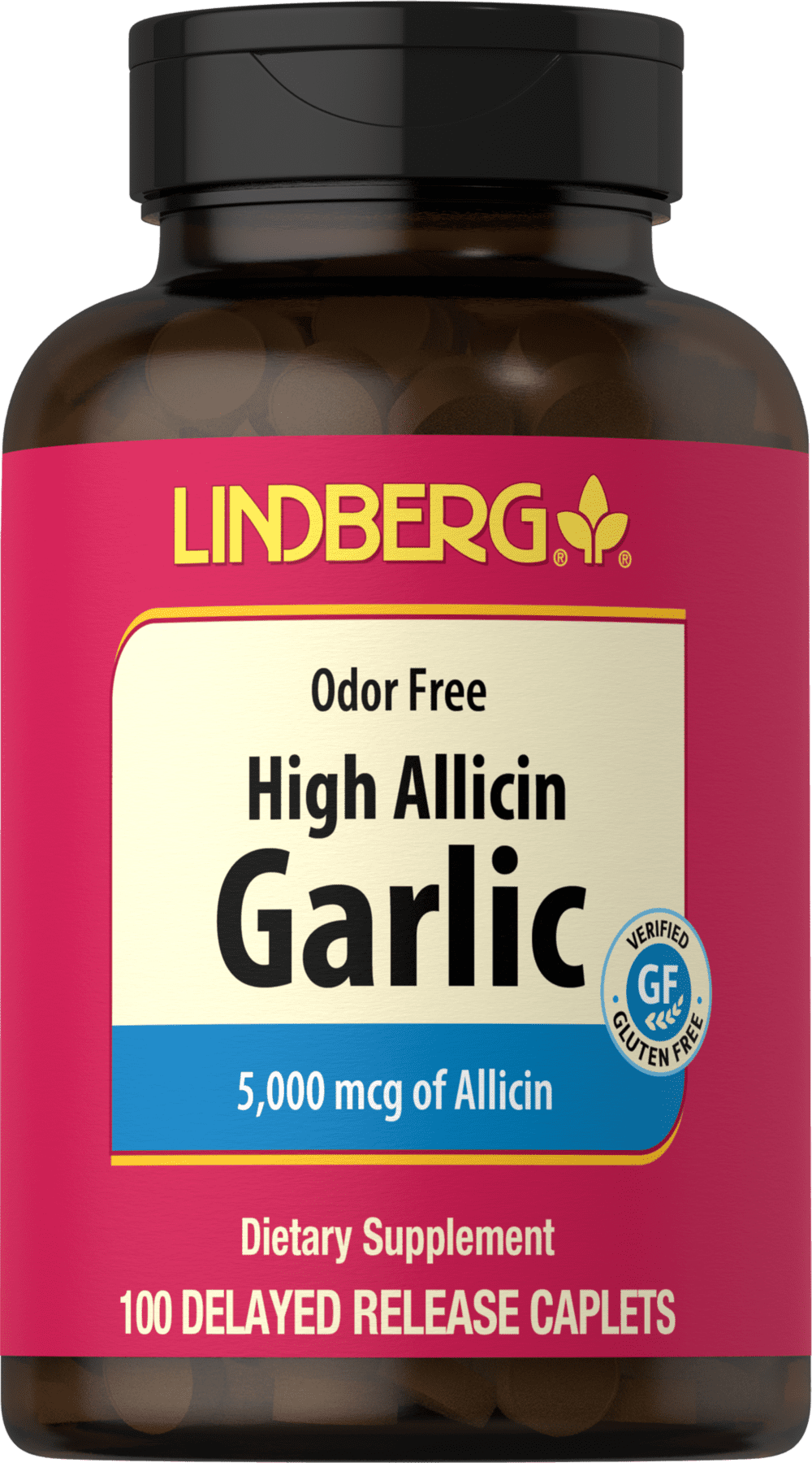 High Allicin Garlic Supplement 5000mg | 100 Caplets | Odorless Garlic ...