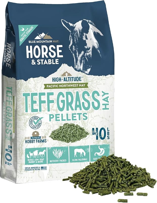 High Altitude Horse Hay Pellets | Ultra Premium Alfalfa, Timothy, Orchard, Teff Hay | Nutrient ...